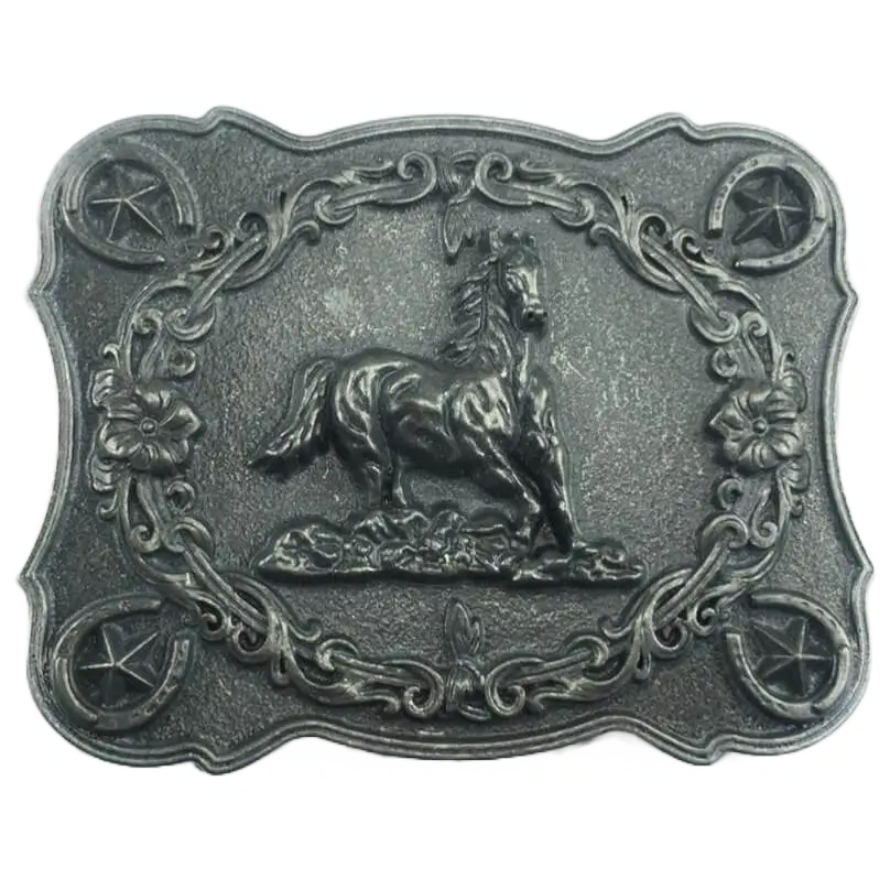 Square Western Belt Buckle | Western Cowboy