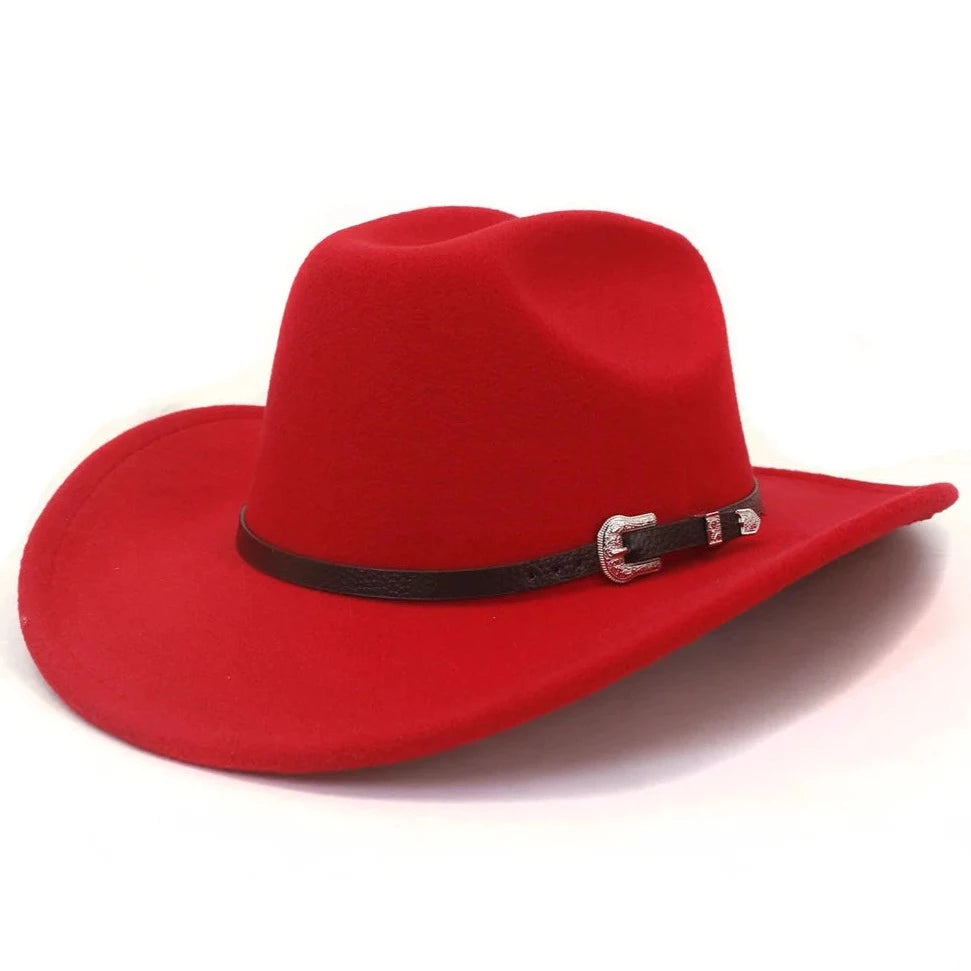 Red Felt Cowboy Hat | Western Cowboy