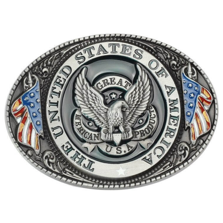 USA Belt Buckle | Western Cowboy