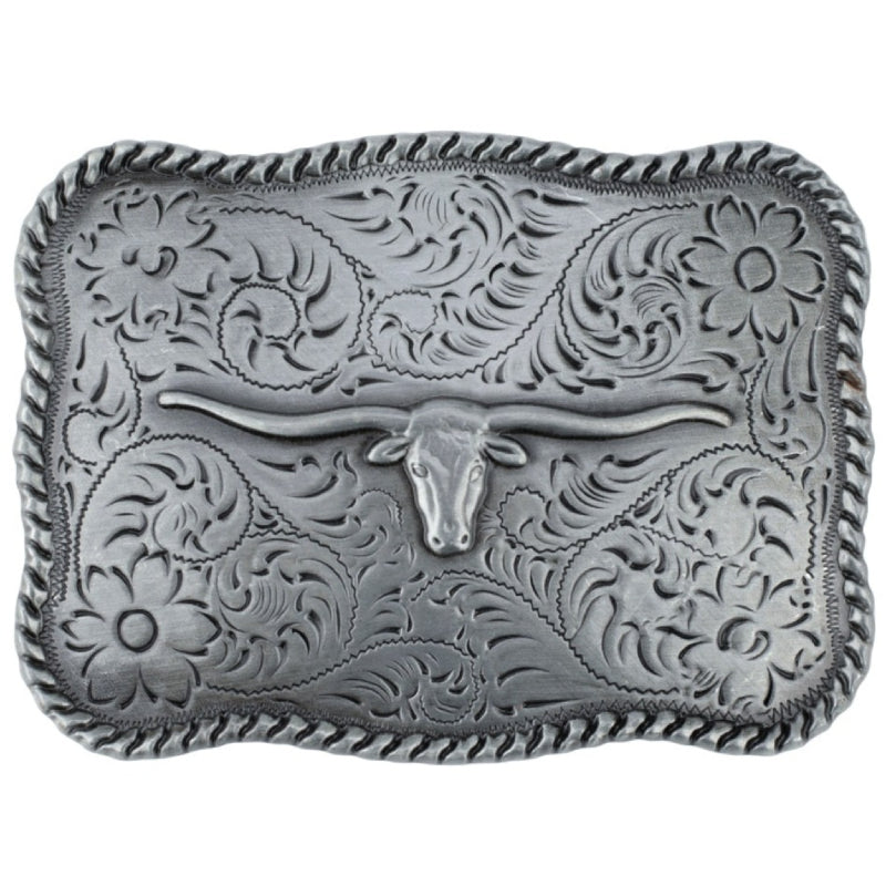 Silver Cowboy Belt Buckle | Western Cowboy