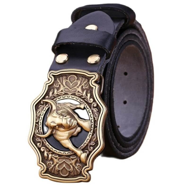 Genuine Leather Western Belt | Western Cowboy