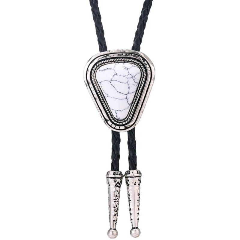 White Bolo Tie | Western Cowboy